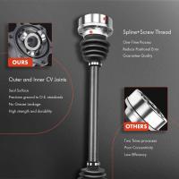 China 2x Rear CV Axle Shaft Assembly for BMW 525i 1989-1995 530i 535i 540i RWD for sale