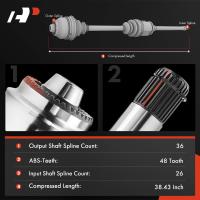 China Front Passenger CV Axle Shaft Assembly for Volvo C70 S70 V70 Turbocharged Manual for sale