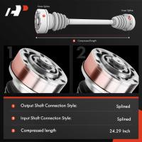 China Front Passenger CV Axle Shaft Assembly for Audi TT Quattro 2003-2006 L4 1.8L for sale