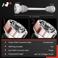 China 2x Rear CV Axle Shaft Assembly for BMW E83 X3 2004-2006 L6 2.5L 3.0L Auto trans. for sale