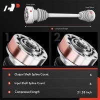 China 2x Rear CV Axle Shaft Assembly for Porsche 944 924 Volkswagen Manual for sale