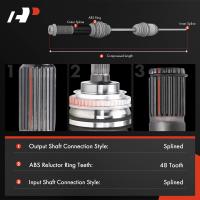 China Front Passenger CV Axle Shaft Assembly for Volvo S70 V70 1999-2000 L5 2.4L for sale