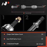 China Front Passenger CV Axle Shaft Assembly for Ford Fiesta 2014-2018 1.0L 1.6L for sale