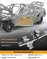 China Rear Passenger Power Window Motor & Regulator Assembly for Hummer H3 2006-2010 H3T for sale