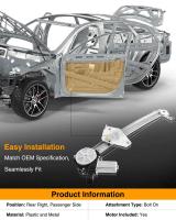 China Rear Passenger Power Window Motor & Regulator Assembly for Honda Civic 2006-2011 Sedan for sale