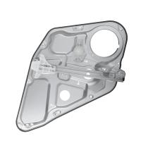 China Rear Passenger Power Window Regulator with Panel for Hyundai Sonata 2006-2010 for sale