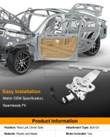 China Rear Driver Power Window Motor & Regulator Assembly for Saturn SL SL1 SL2 SW1 SW2 Base for sale