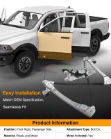China Front Passenger Power Window Motor & Regulator Assembly for Chevrolet Equinox for sale