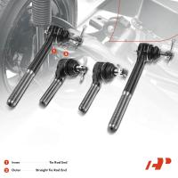 China 4x Inner & Outer Straight Tie Rod End for Chevrolet Gmc Isuzu Oldsmobile 83-98 for sale