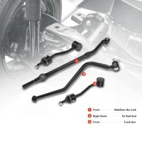 China 4x Front Stabilizer Bar Link Right Outer Tie Rod End Track Bar for Jeep Wrangler for sale