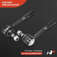 China 2x Front Outer Tie Rod End for Mercedes-Benz CL65 S65 AMG S400 CL550 CL600 S550 for sale