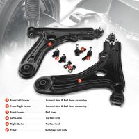 China 8x Front Control Arm with Ball Joint Tie Rod End Link Kit for VW Cabrio Golf for sale