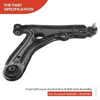 China 8x Front Control Arm with Ball Joint Tie Rod End Link Kit for VW Cabrio Golf for sale