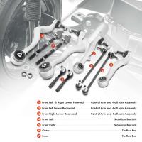 China 10x Front Control Arm with Ball Joint Sway Bar Link for BMW 525i 530i 545i E60 for sale