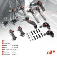 China 12x Front Idler Arm & Pitman Arm Tie Rod End Ball Joint for Dodge Ram 1500 00-01 for sale