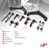 China 12x Front Control Arm with Ball Joint Tie Rod End for Chevy Silverado 2500 GMC for sale