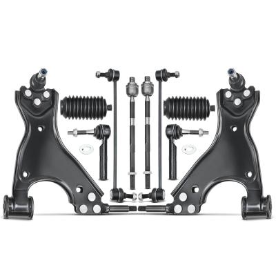 China 10x Front Control Arm with Ball Joint Tie Rod End Link Kit for Buick Enclave Chevy for sale