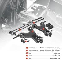 China 10x Front Control Arm with Ball Joint Tie Rod End Link Kit for Buick Enclave Chevy for sale