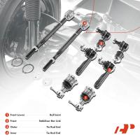 China 8x Front Stabilizer Sway Bar Link & Ball Joint & Tie Rod End for Nissan Altima for sale