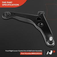 China Front Right Lower Control Arm & Ball Joint Assembly for Mitsubishi Lancer 02-07 for sale