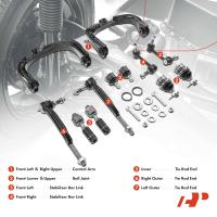 China 12x Front Control Arm with Ball Joint & Bar Link & Tie Rod End for Chevy GMC for sale