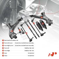 China 10x Front Control Arm & Tie Rod End & Stabilizer Bar Link for Chevrolet Pontiac for sale