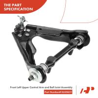 China 2x Front Upper Control Arm with Ball Joint for Dodge Dakota 00-04 Durango 4WD for sale