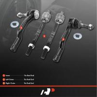 China 4x Inner & Outer Tie Rod End for Ford Edge 15-21 Fusion Lincoln MKZ 13-20 MKX for sale