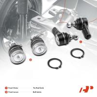 China 4x Front Outer Tie Rod Ends & Ball Joints for Honda Civic Acura EL 2001-2005 for sale