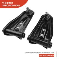 China 2x Front Upper Control Arm with Ball Joint for Honda Accord 1986-1989 for sale