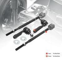 China 4x Inner & Outer Steering Tie Rod Ends for Nissan Altima 1998 1999 2000 2001 for sale