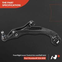 China Front Right Lower Control Arm & Ball Joint Assembly for Porsche Cayenne VW for sale