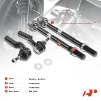 China 4x Inner & Outer Tie Rod End for Ford Escape 13-19 Focus 12-18 C-Max for sale