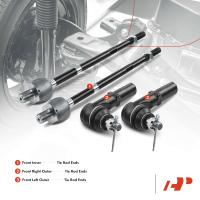 China 4x Front Inner & Outer Tie Rod Ends for Volkswagen Golf 1999-2006 Beetle Jetta for sale