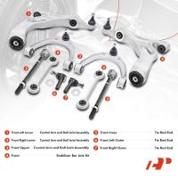 China 10x Control Arm with Ball Joint Sway Bar Link Tie Rod End for Audi Q7 07-15 for sale