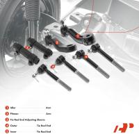 China 8x Idler Arm Pitman Arm & Tie Rod End with Adjusting Sleeve for Chevrolet GMC for sale