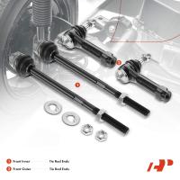 China 4x Front Inner & Outer Tie Rod Ends for Chevy Silverado 1500 GMC Sierra 2500 HD for sale