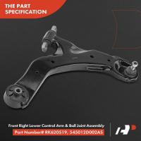 China Front Right Lower Control Arm with Ball Joint for Kia Spectra Spectra5 Hyundai for sale
