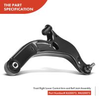 China 2x Front Lower Control Arm with Ball Joint Assembly for Mazda Protege 1999-2003 for sale