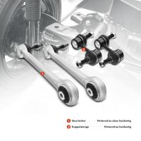 China 4x Rear Control Arm Ball Joint Stabilizer Bar Link for BMW E39 525i 528i 530i for sale