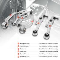 China 6x Front Lower & Upper Control Arm with Ball Joints for Audi S4 S6 S8 VW Passat for sale