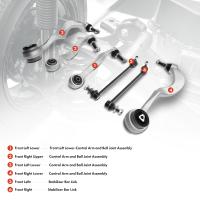 China 6x Front Control Arm with Ball Joint Stabilizer Bar Link for BMW E60 525i 530i for sale