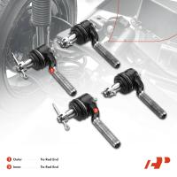 China 4x Inner & Outer Tie Rod End for Dodge Dakota Chrysler Town & Country Plymouth for sale