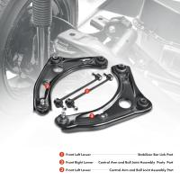 China 4x Front Control Arm with Ball Joint Stabilizer Bar Link for Nissan Versa for sale