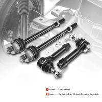 China 4x Inner & Outer Tie Rod End for Chevy Silverado 1500 Silverado 2500 GMC Cadillac for sale