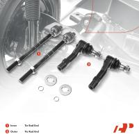 China 4x Inner & Outer Tie Rod Ends for Ford Explorer Ranger Mazda B2300 B2500 B3000 for sale