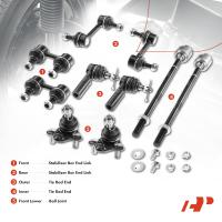 China 10x Front & Rear Stabilizer Bar Link Tie Rod End Ball Joint for Toyota Corolla for sale