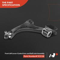 China Front Left Lower Control Arm & Ball Joint Assembly for Volvo S60 S80 V60 V70 for sale