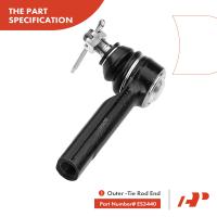 China 6x Inner & Outer Tie Rod End with Ball Joint for Nissan Altima 1993-1996 L4 2.4L for sale