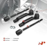 China 4x Front Inner & Outer Tie Rod End for Ford Thunderbird Mercury Cougar V6 3.8L for sale